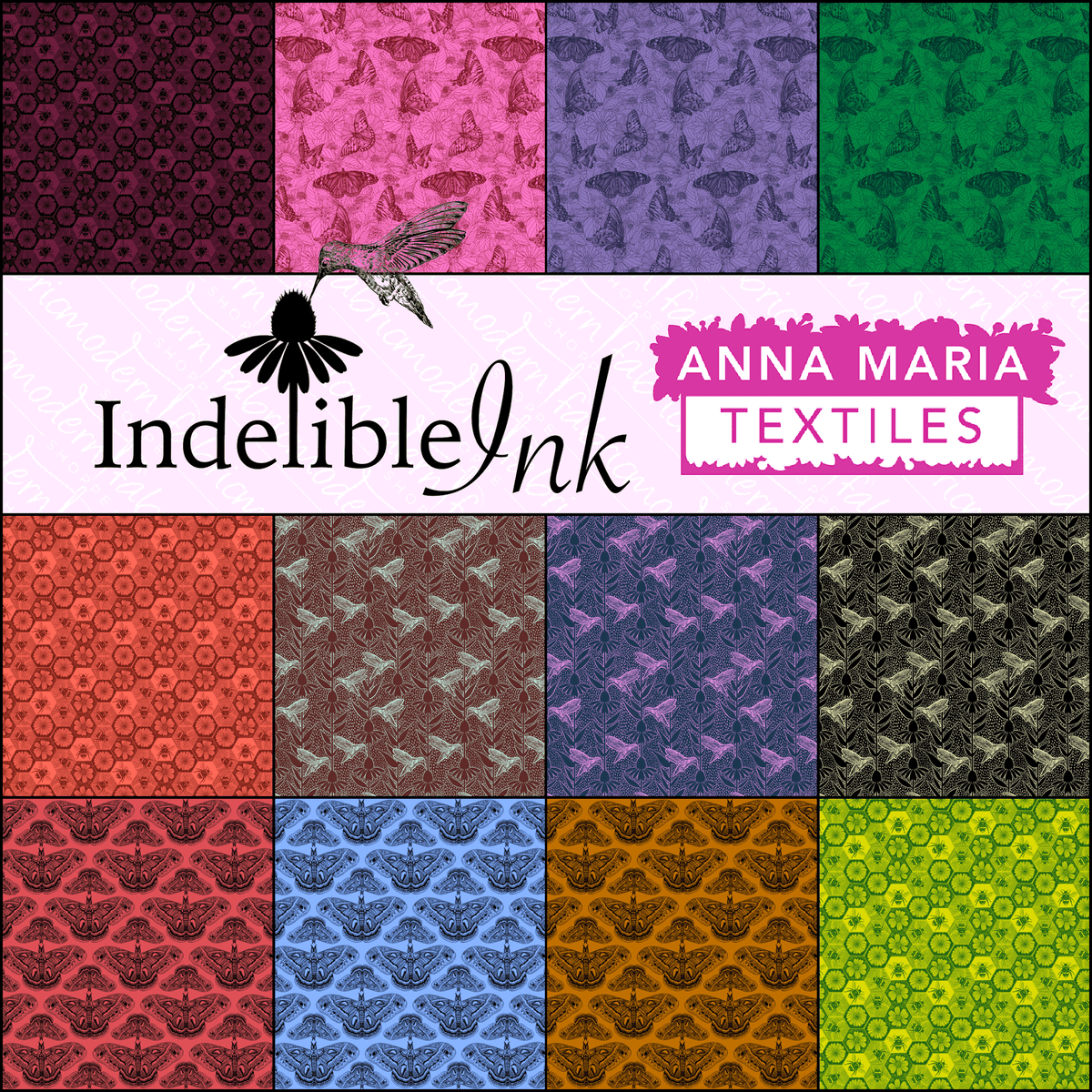 PRE-Order Indelible Ink by Anna Maria Horner- Half Yard Bundle- March ...